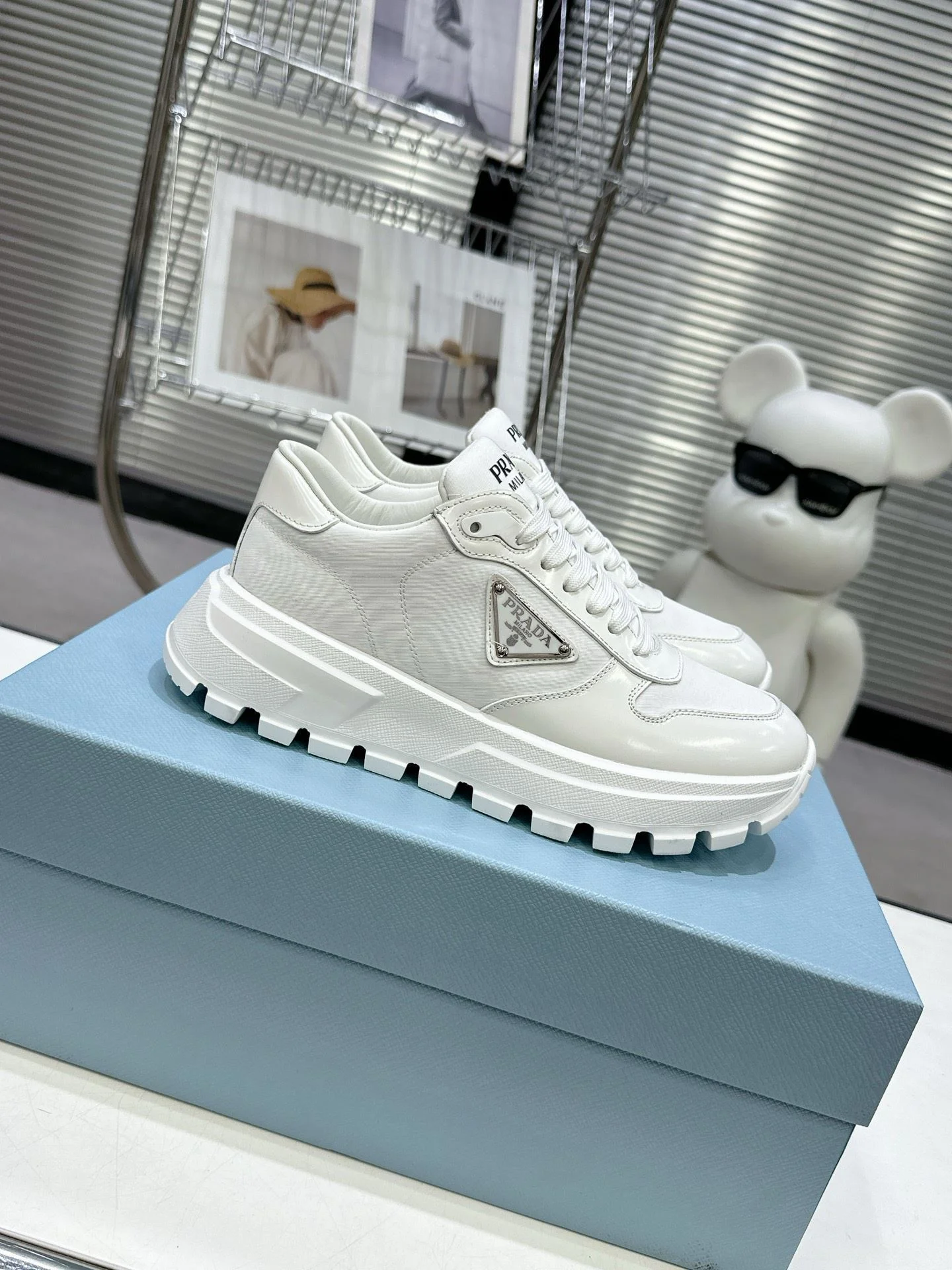 Brand-authenticated Prada Low Shoes