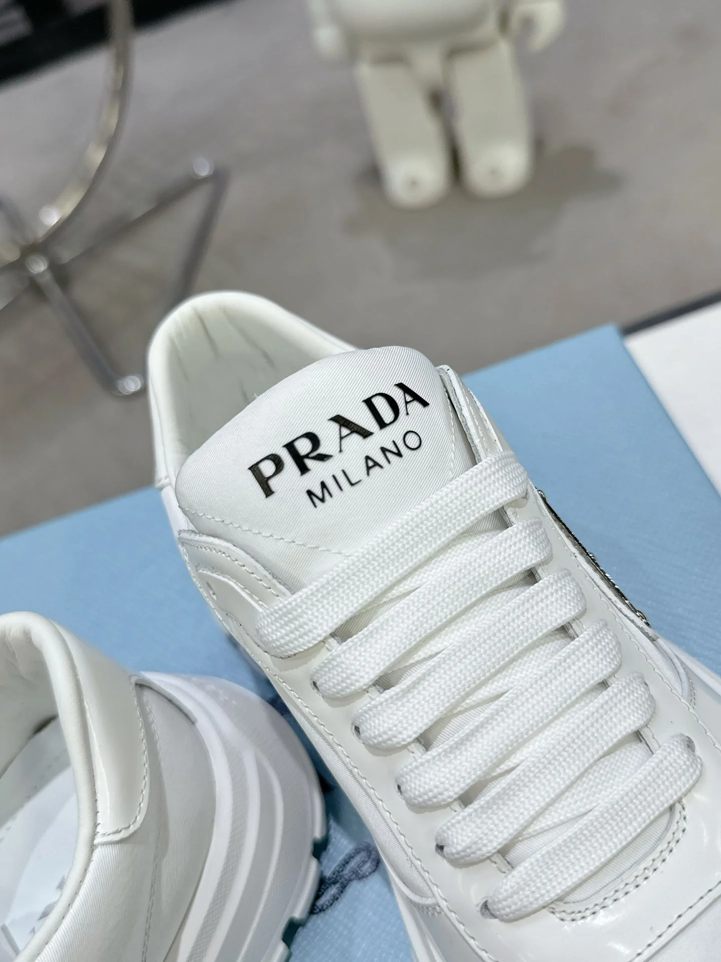 Brand-authenticated Prada Low Shoes