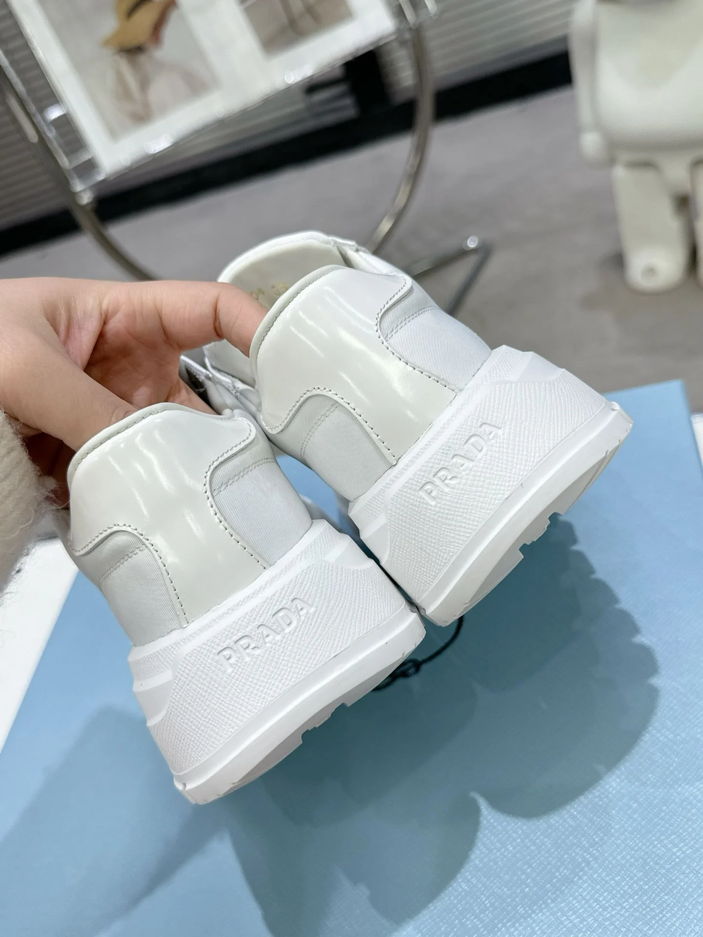 Brand-authenticated Prada Low Shoes