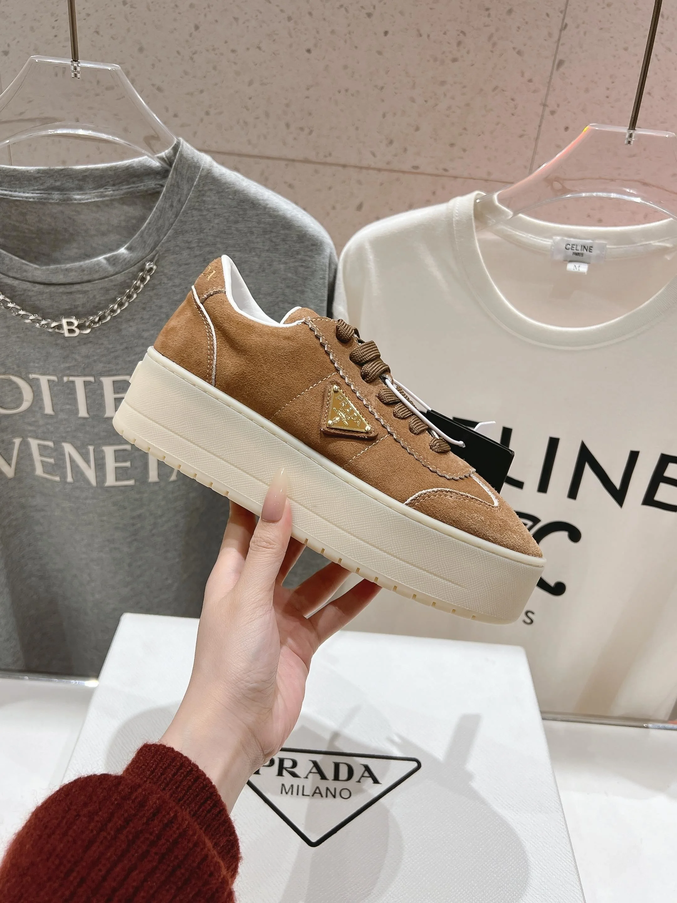 Precise copy Prada Low Shoes