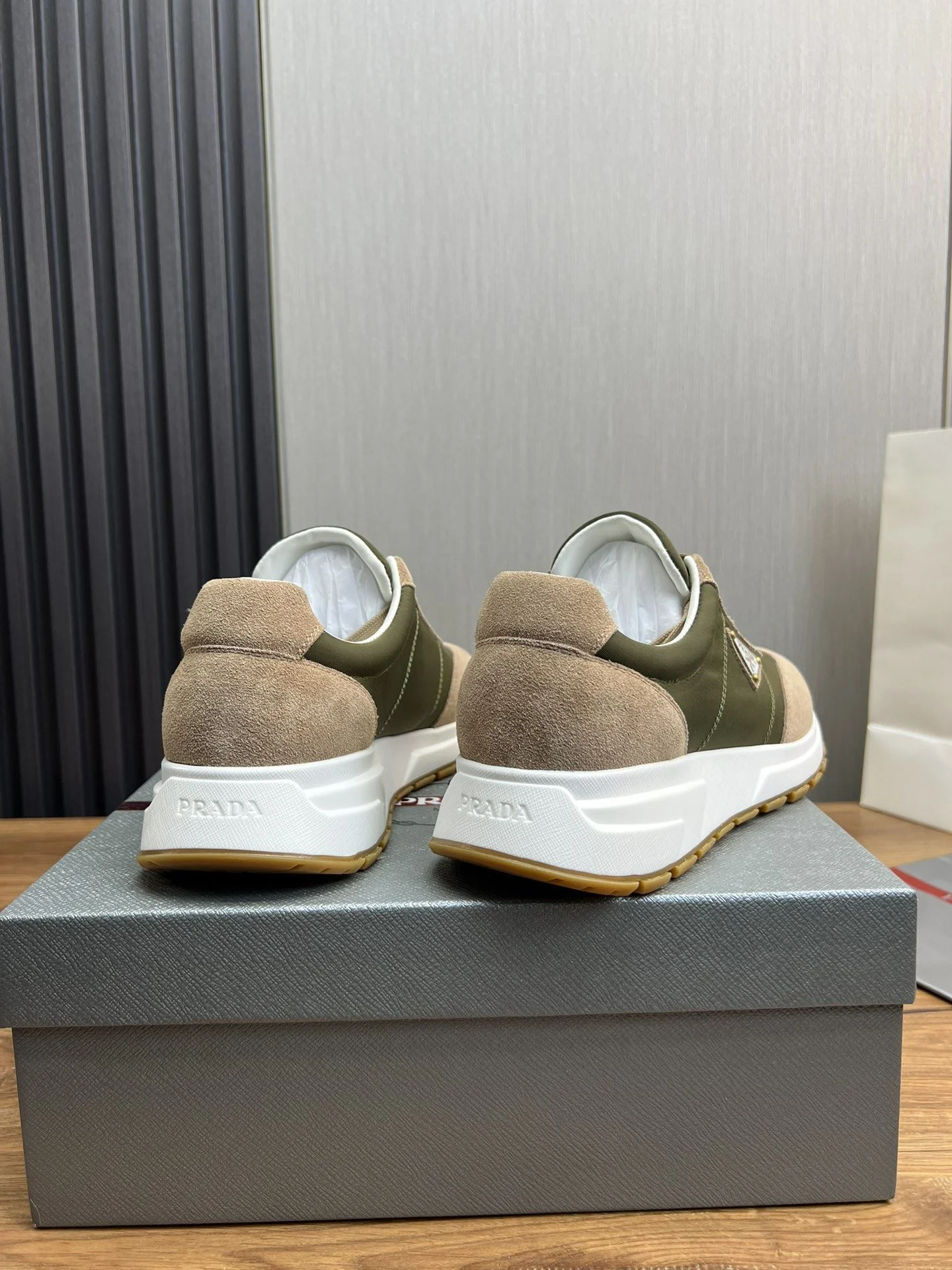 Brand-authenticated Prada Low Shoes