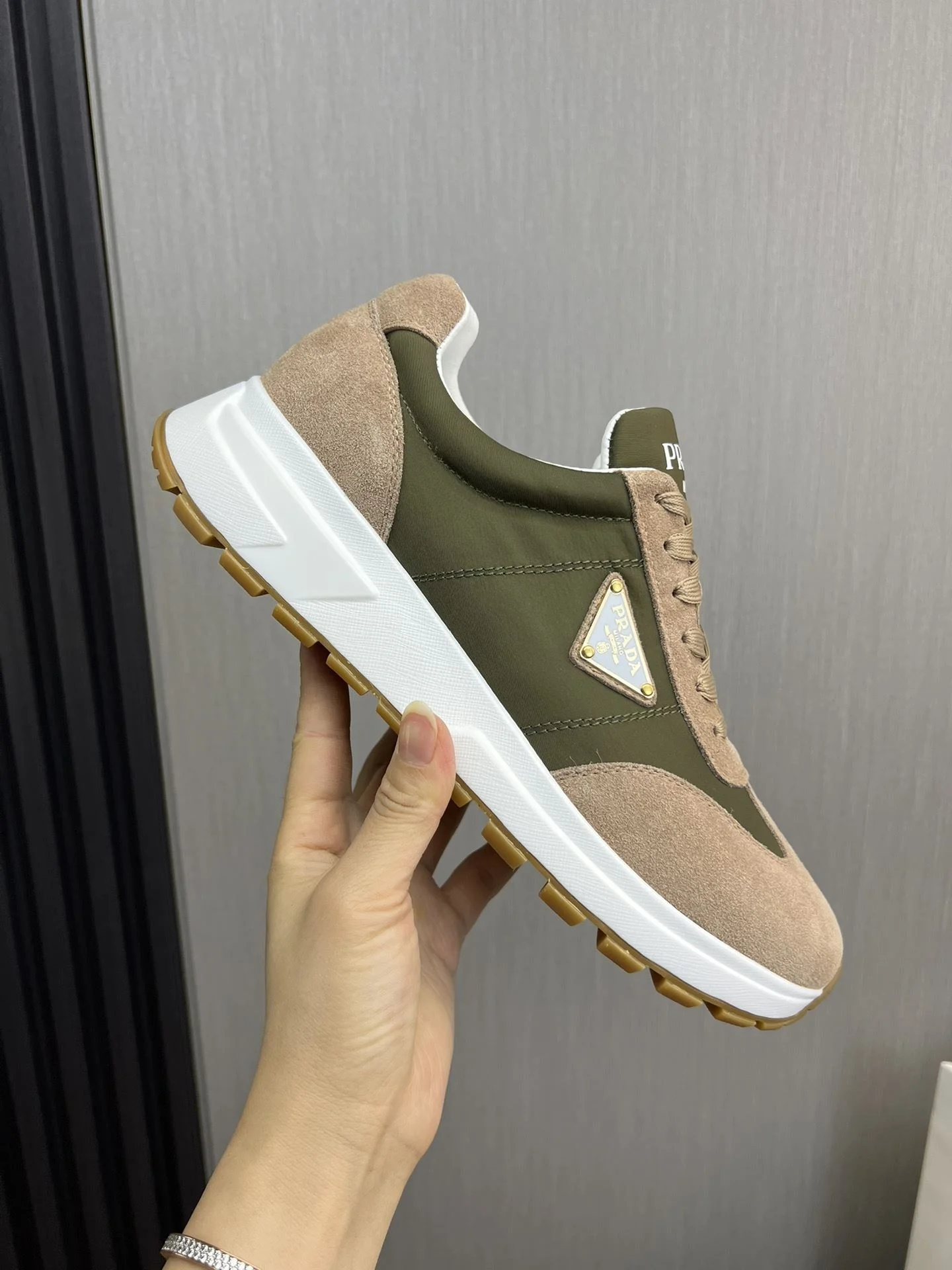 Brand-authenticated Prada Low Shoes
