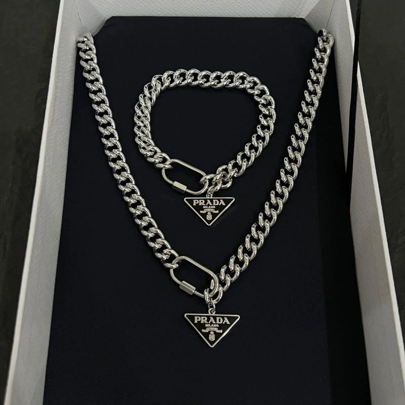 Precise copy Prada Necklaces