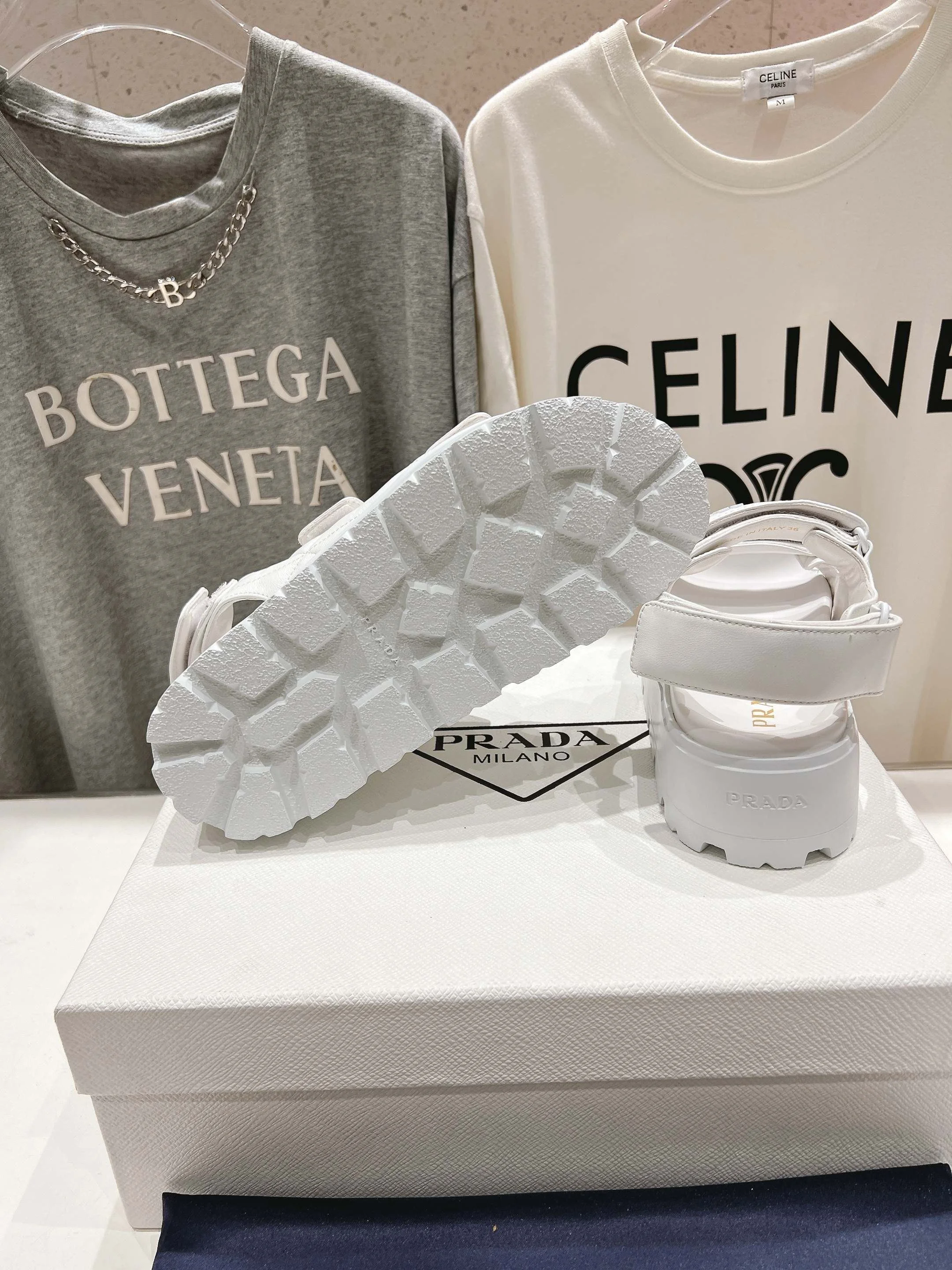 Top mirror Prada Sandals