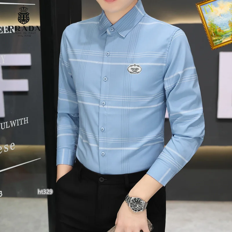 1:1 copy Prada Shirts