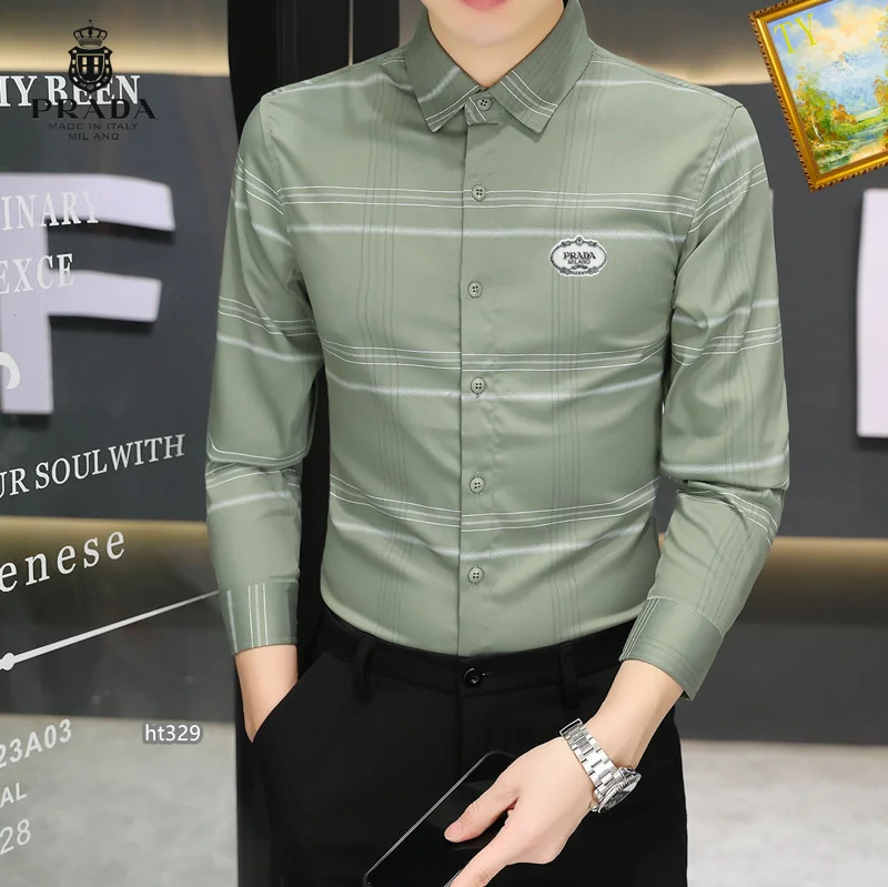 1:1 copy Prada Shirts