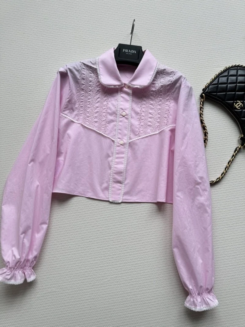 1:1 copy Prada Shirts
