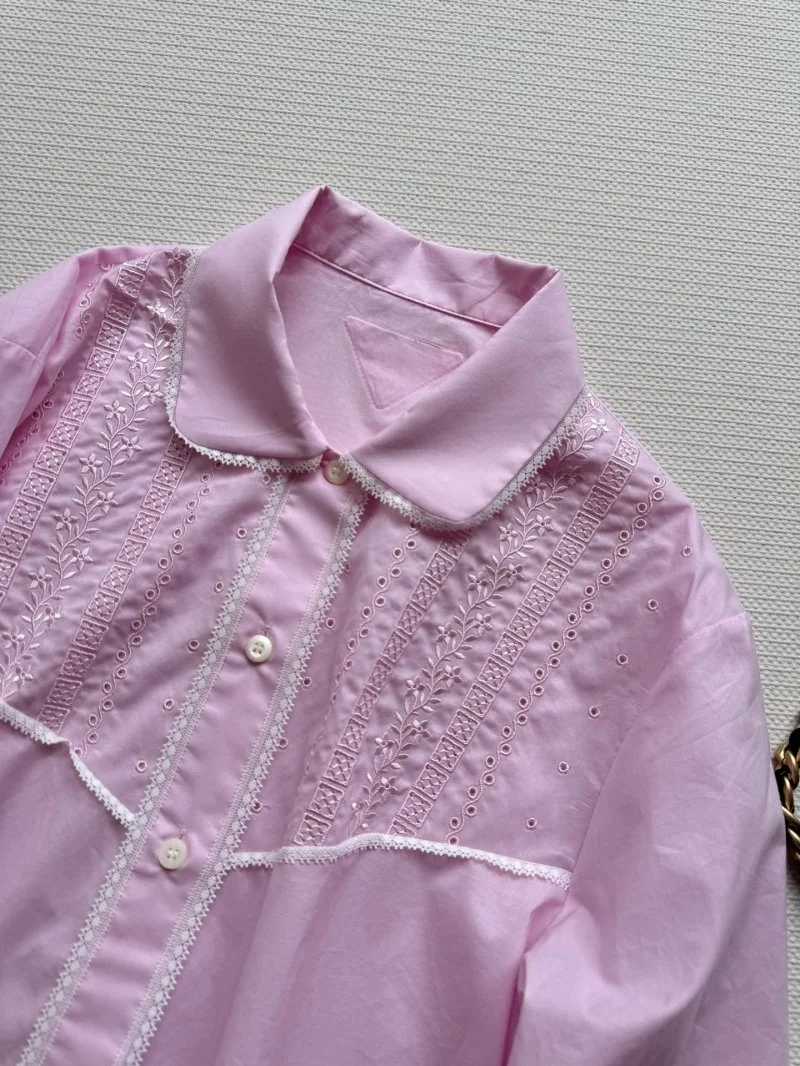 1:1 copy Prada Shirts