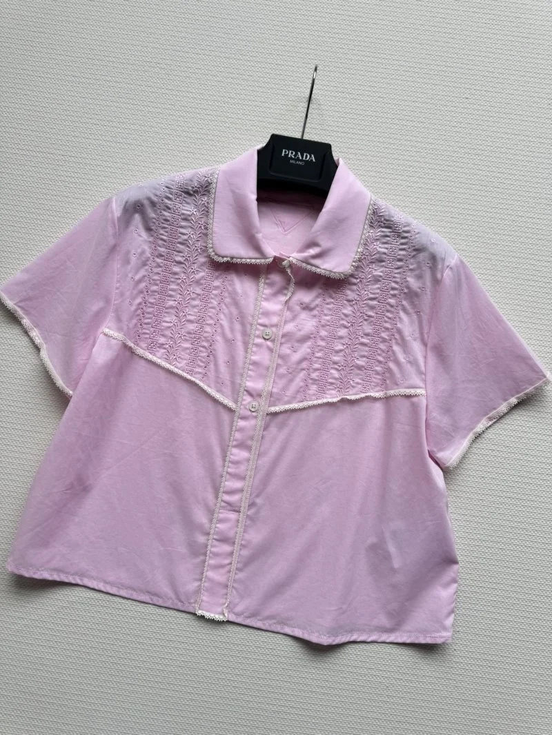 1:1 copy Prada Shirts