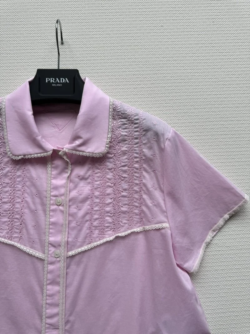 1:1 copy Prada Shirts
