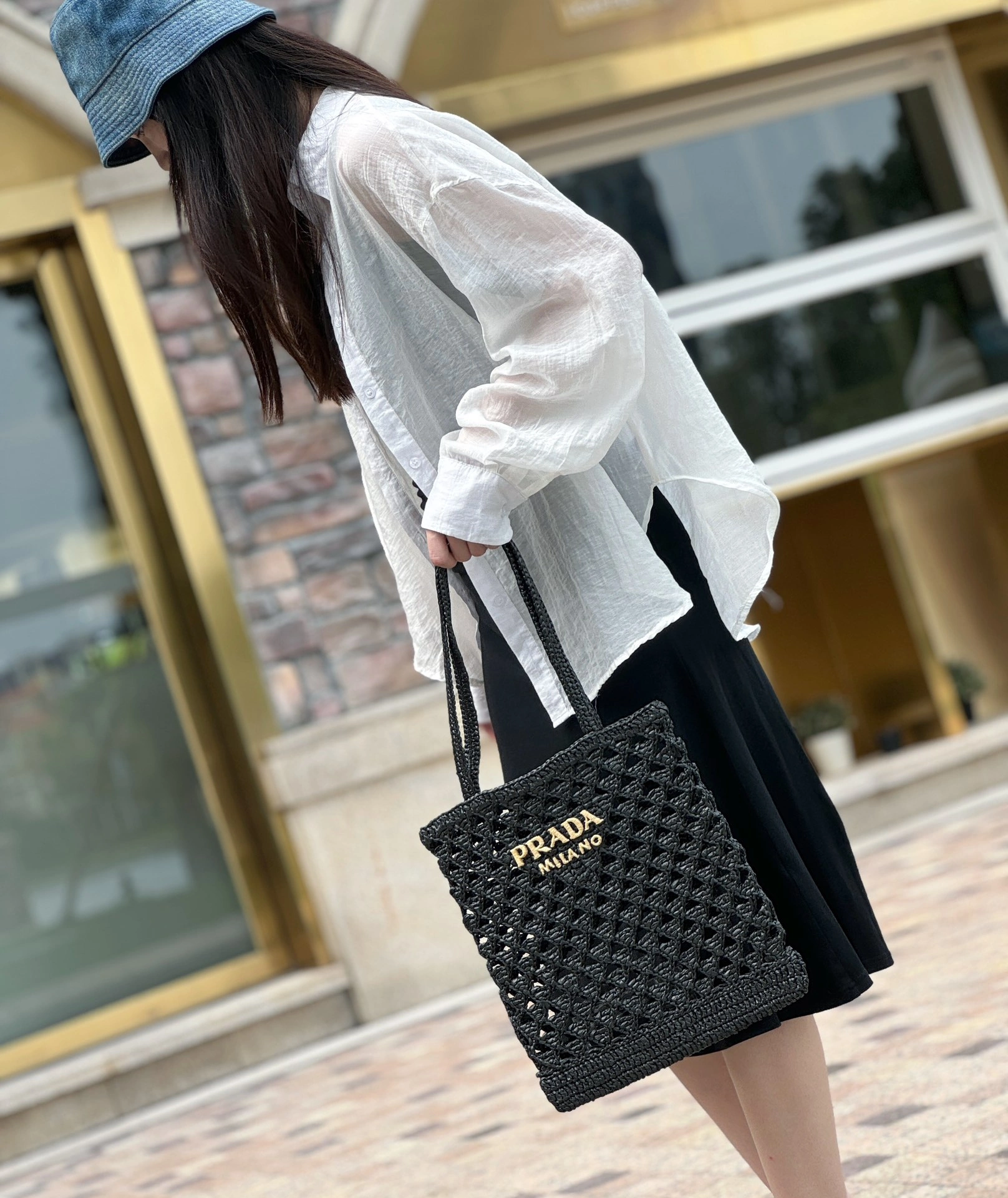 Budget-friendly Prada Shopping Bags