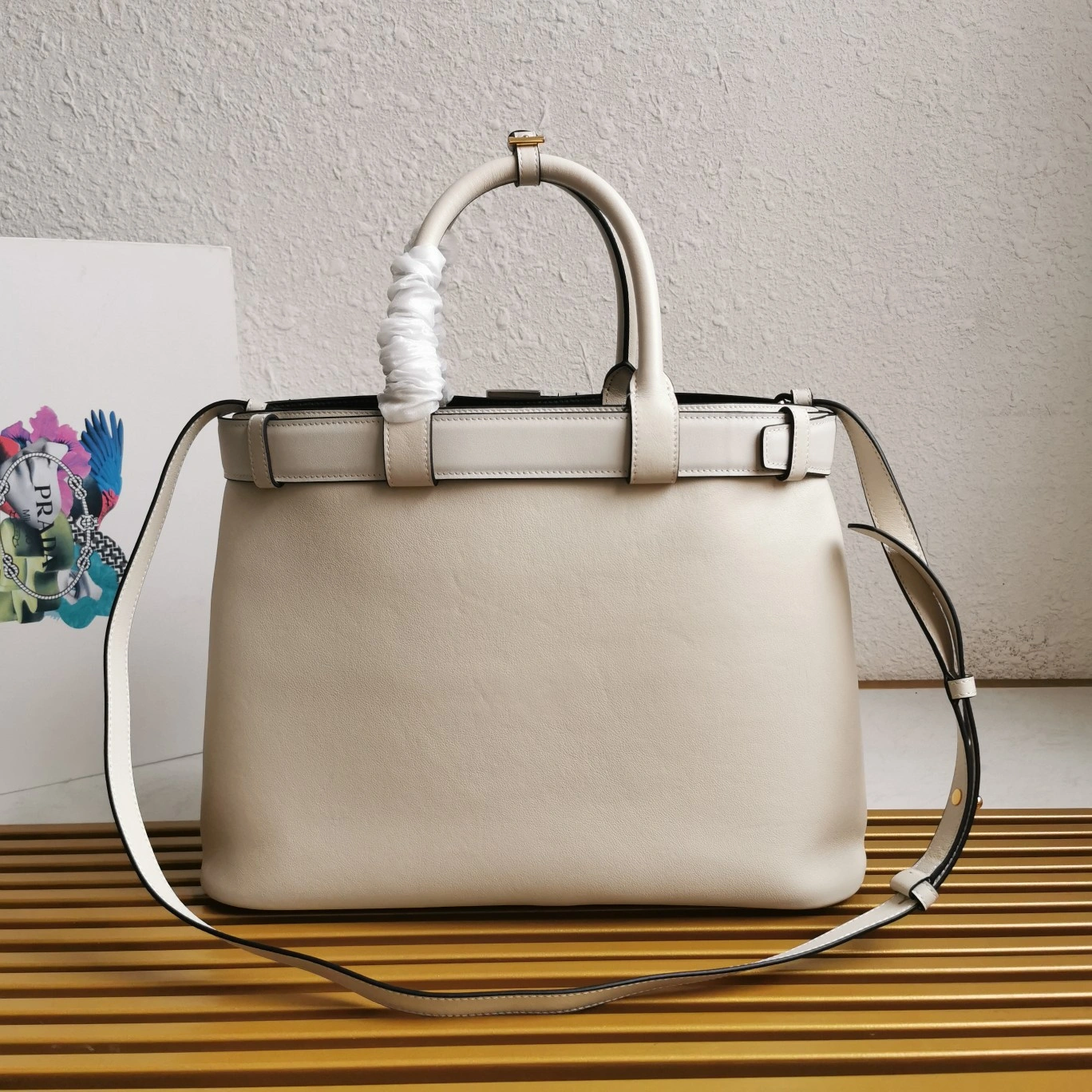 Brand-authenticated Prada Shopping Bags