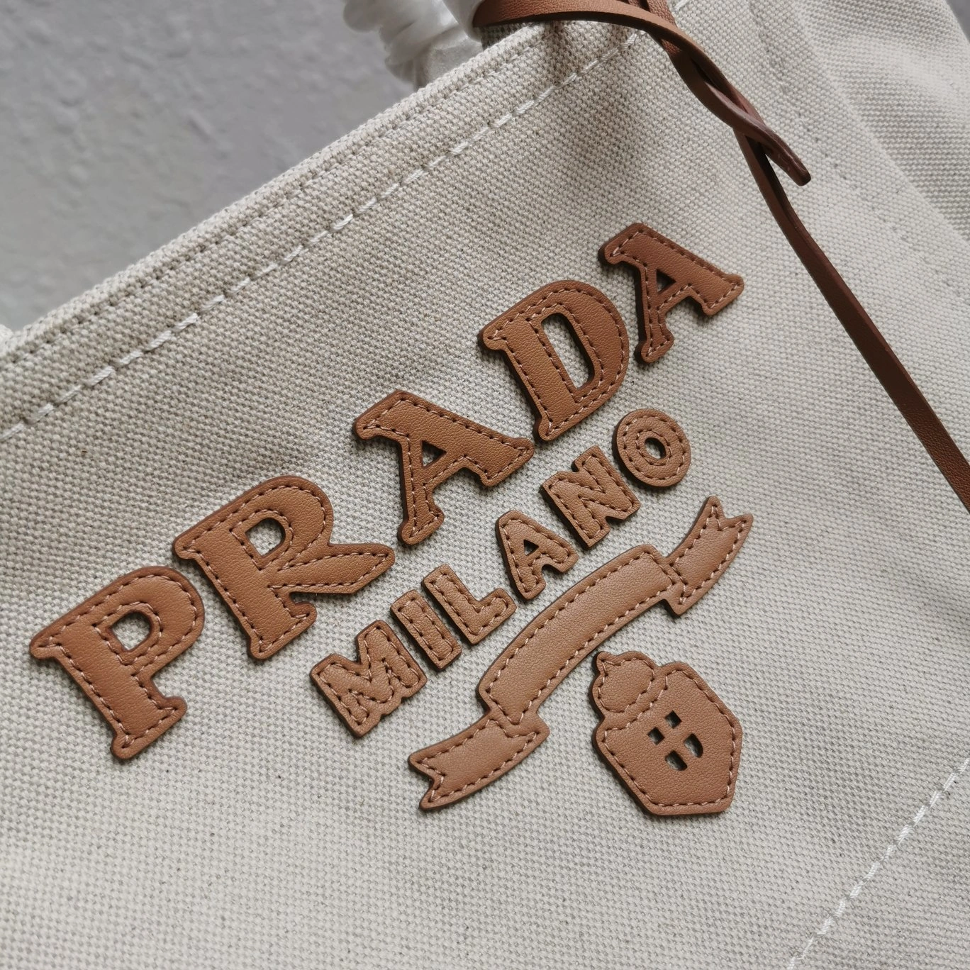 Brand-authenticated Prada Shopping Bags