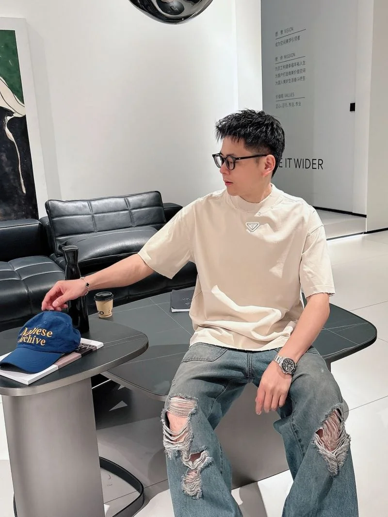 Precise copy Prada T-Shirts