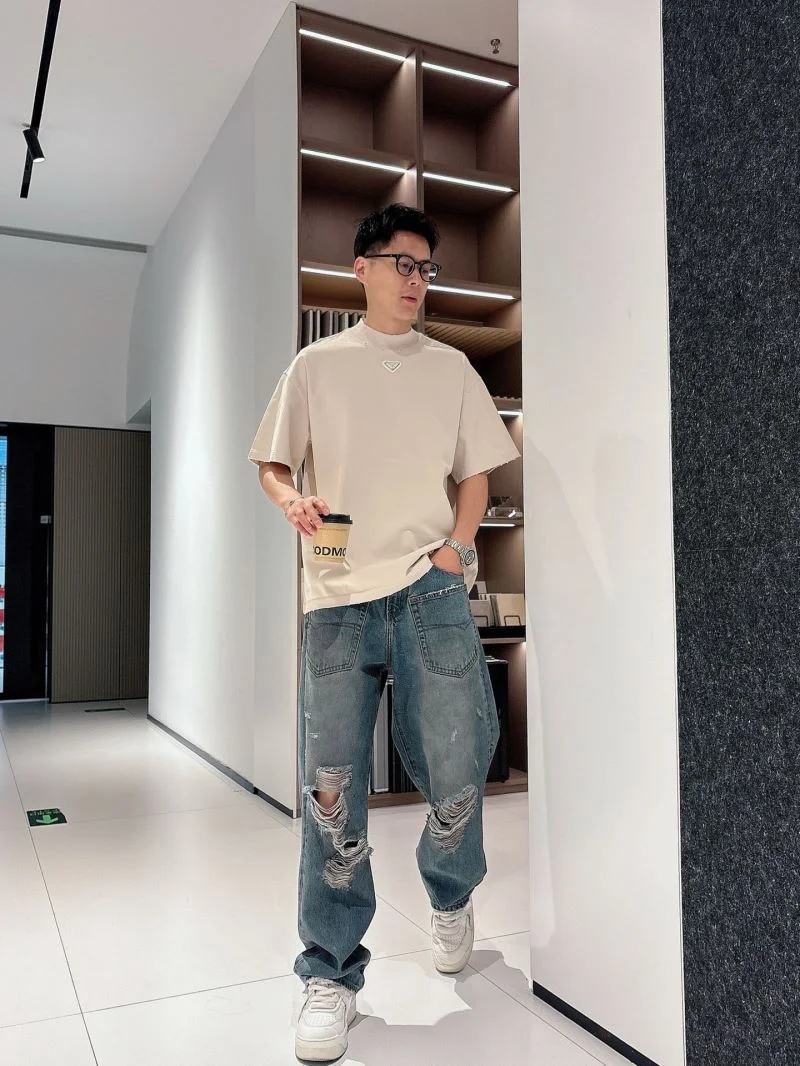 Precise copy Prada T-Shirts
