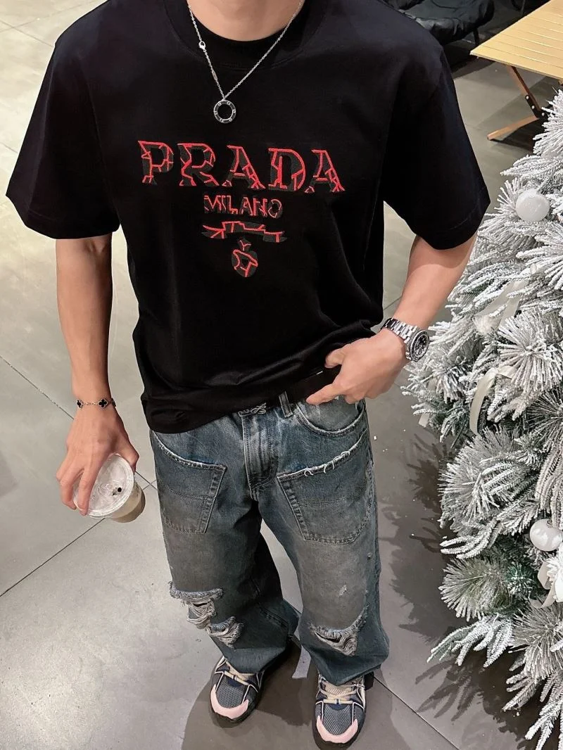 Brand-authenticated Prada T-Shirts