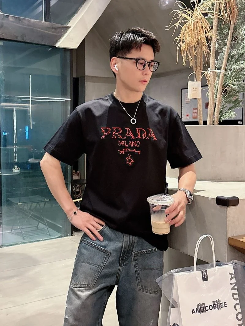 Brand-authenticated Prada T-Shirts