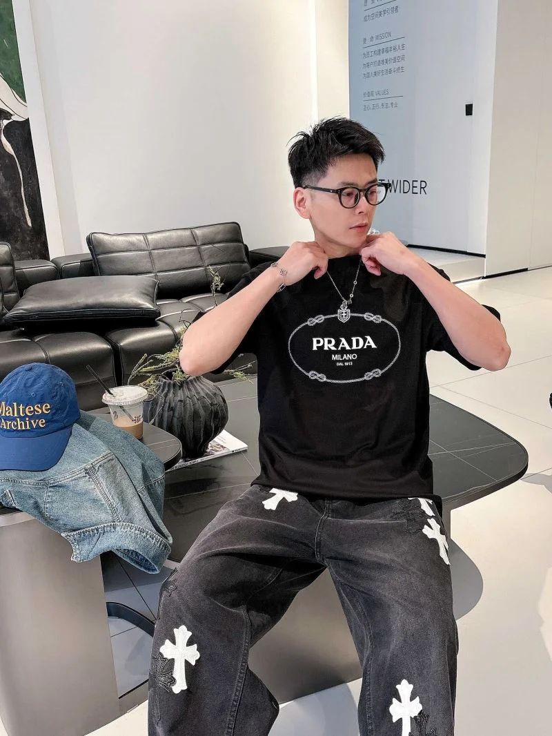 Precise copy Prada T-Shirts