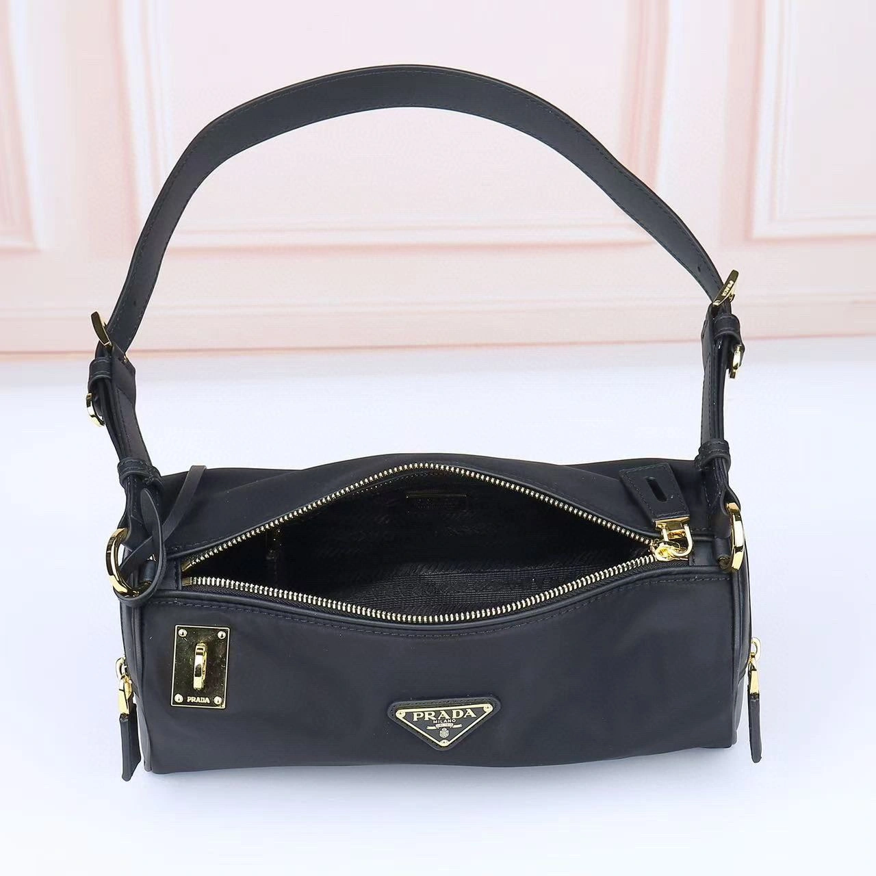 Indistinguishable Prada Top Handle Bags