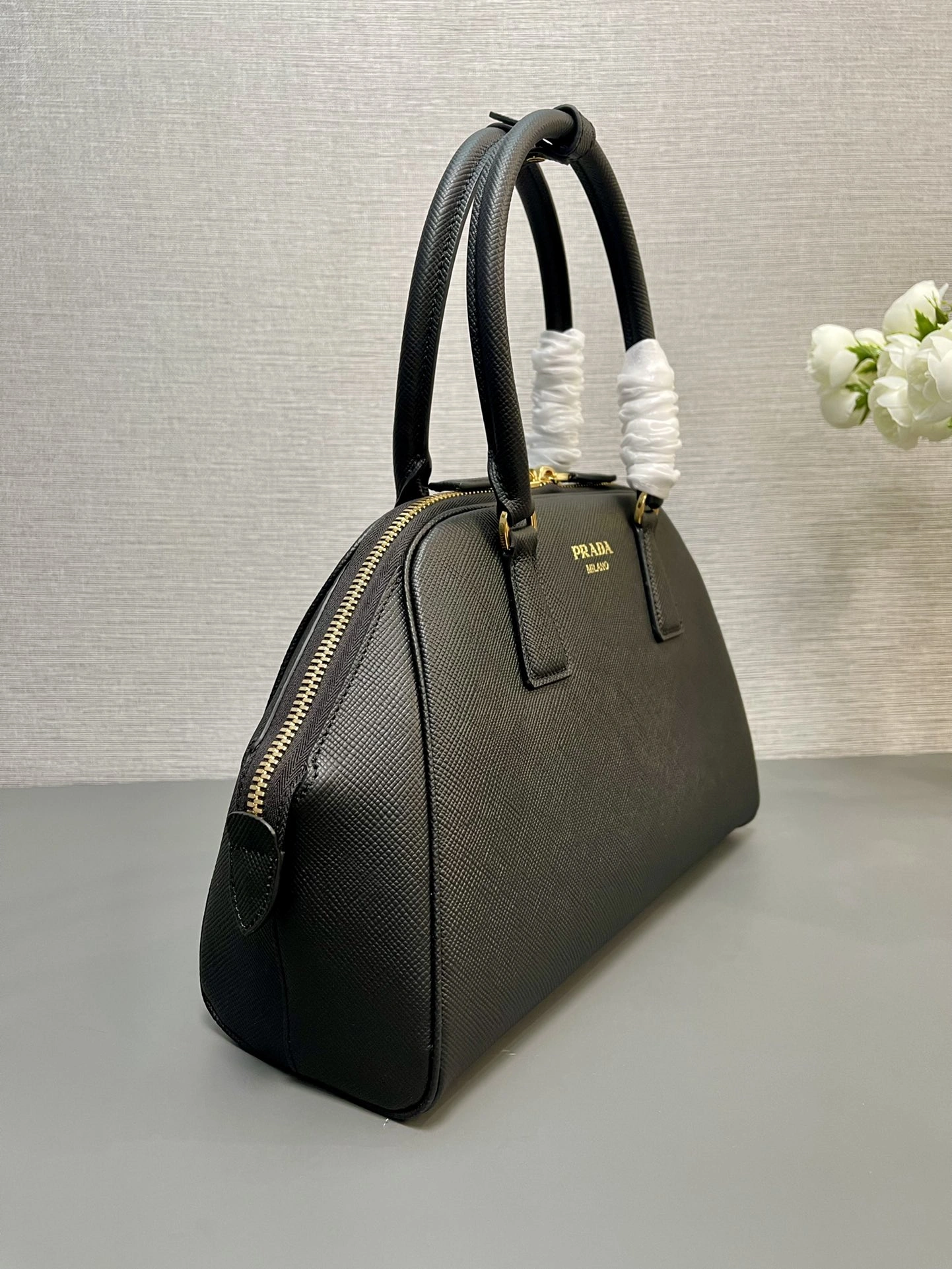 Indistinguishable Prada Top Handle Bags