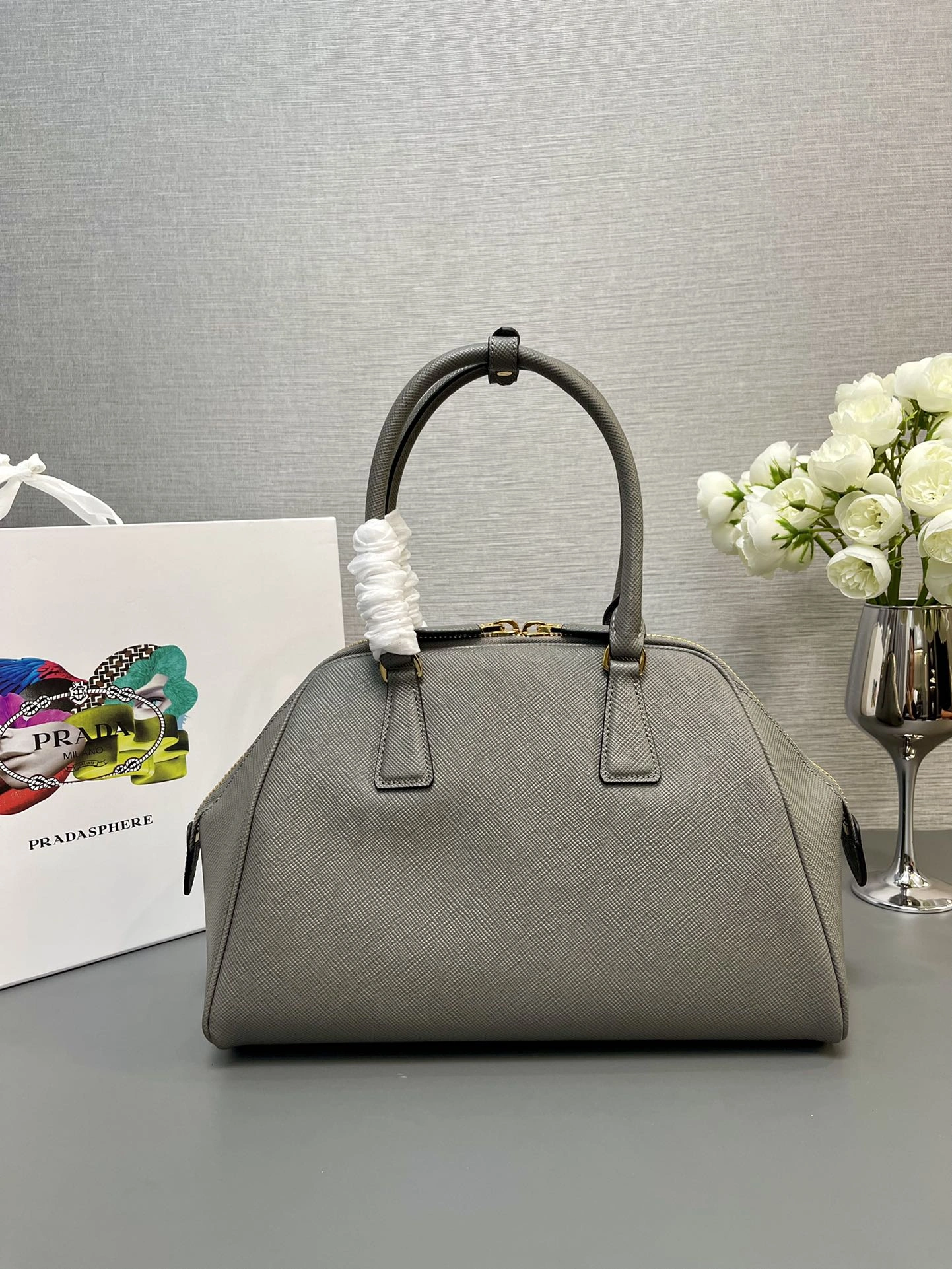 Top mirror Prada Top Handle Bags