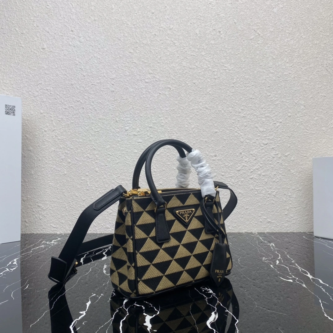 Brand-authenticated Prada Top Handle Bags