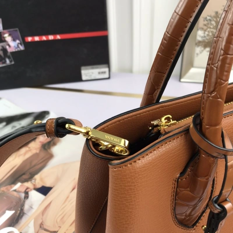 Indistinguishable Prada Top Handle Bags