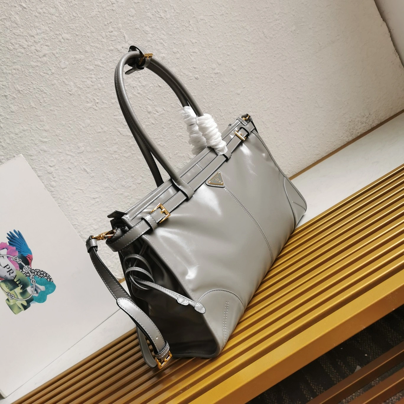 Brand-authenticated Prada Top Handle Bags
