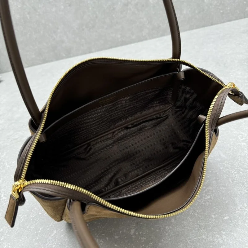Brand-authenticated Prada Top Handle Bags