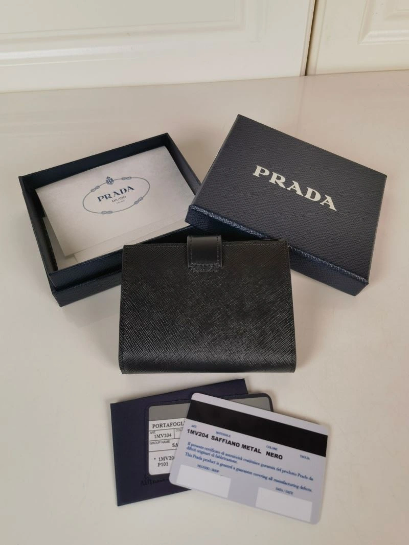 Brand-authenticated Prada Wallets Purse