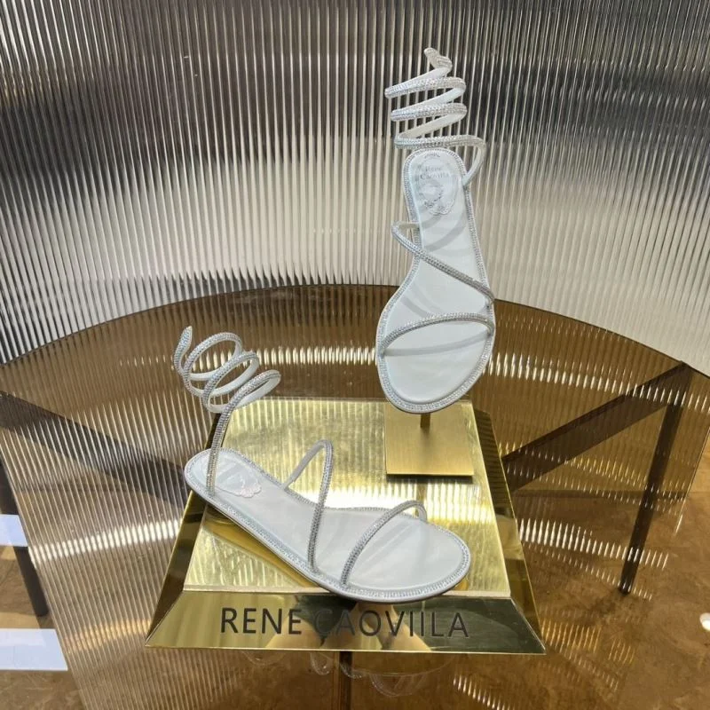 Accurate model Rene Caovilla Sandals