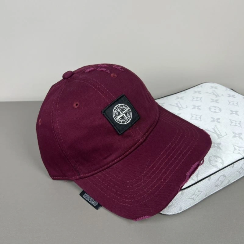 Brand-authenticated Stone Island Caps