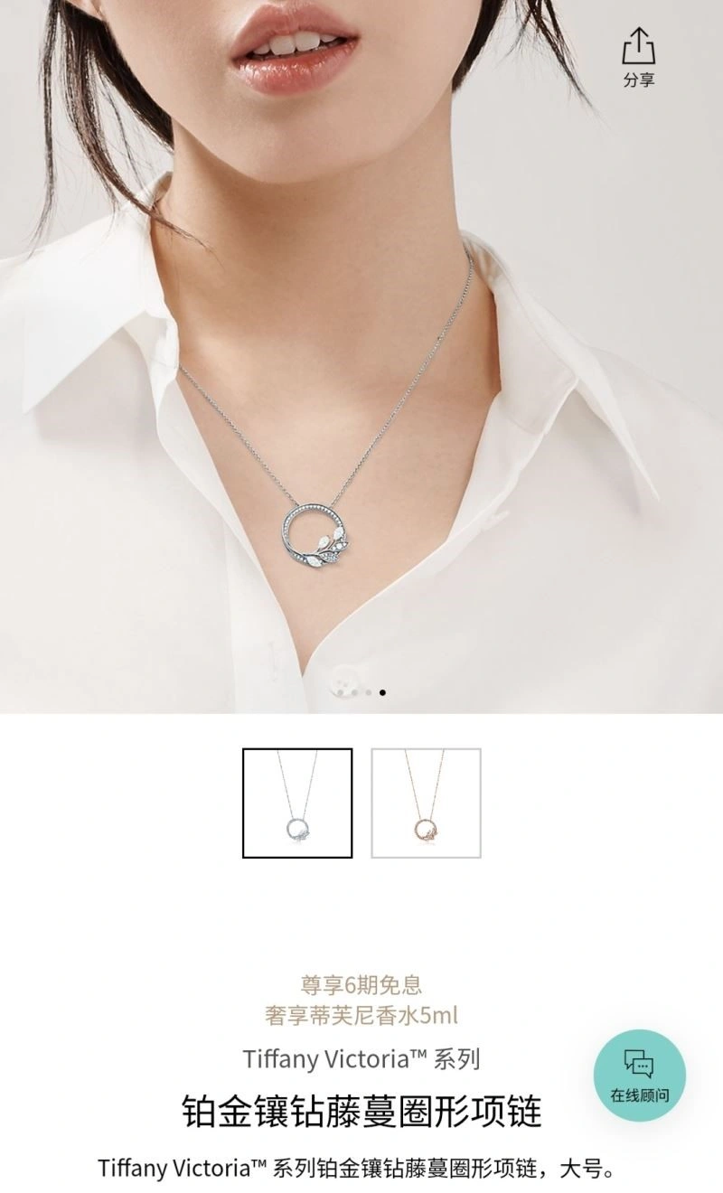 Brand-authenticated Tiffany Necklaces