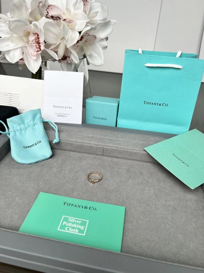 Brand-authenticated Tiffany Rings