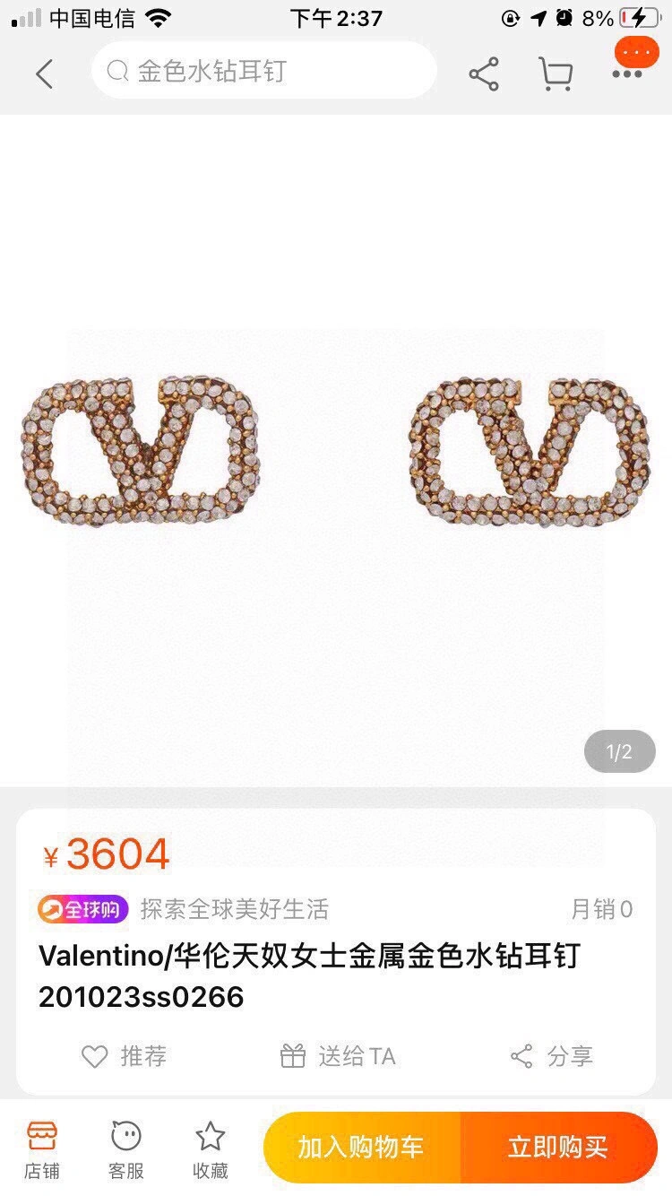 Value-priced Valentino Earrings