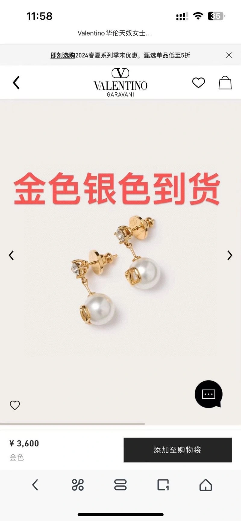 Affordable Valentino Earrings