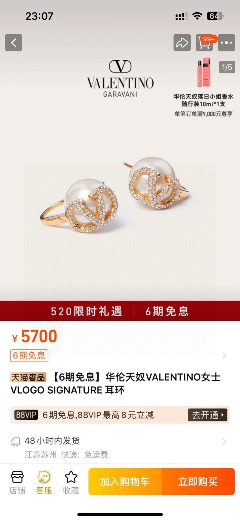 Factory-made Valentino Earrings