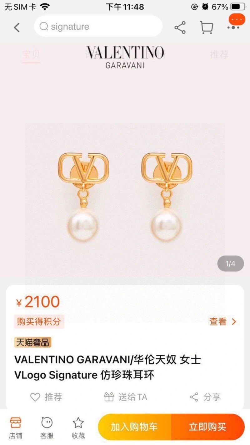 Genuine Valentino Earrings