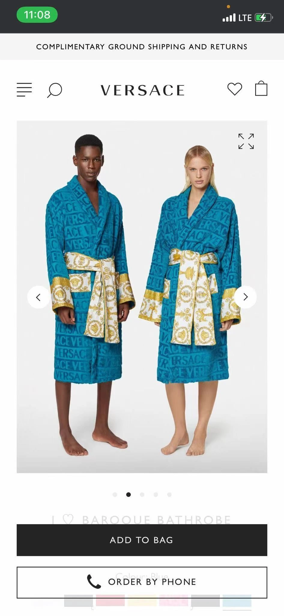 Top match Versace Bathrobe