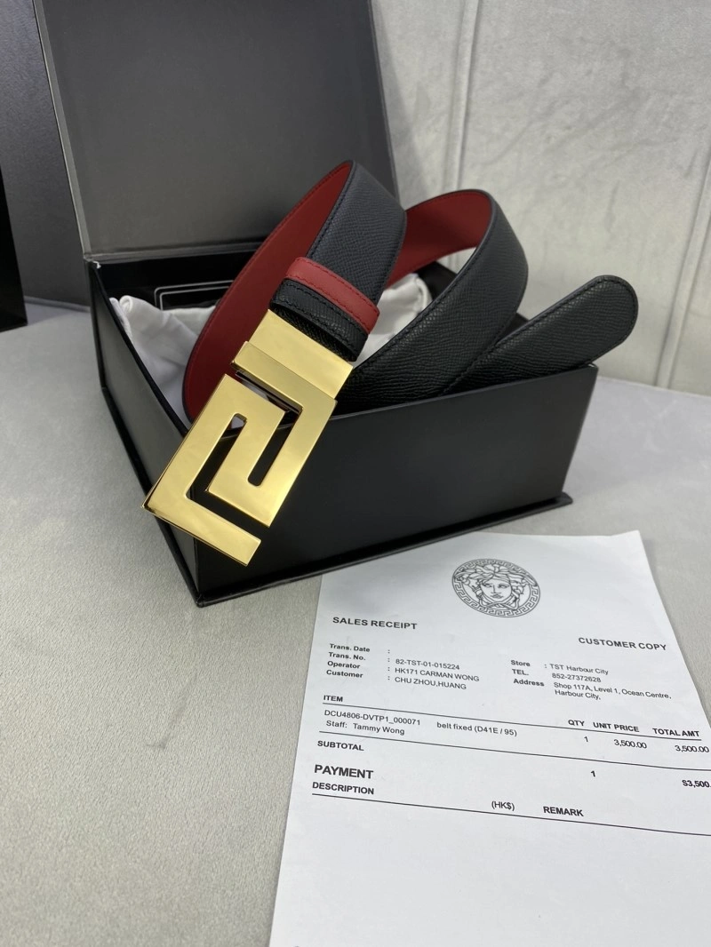 Top match Versace Belts