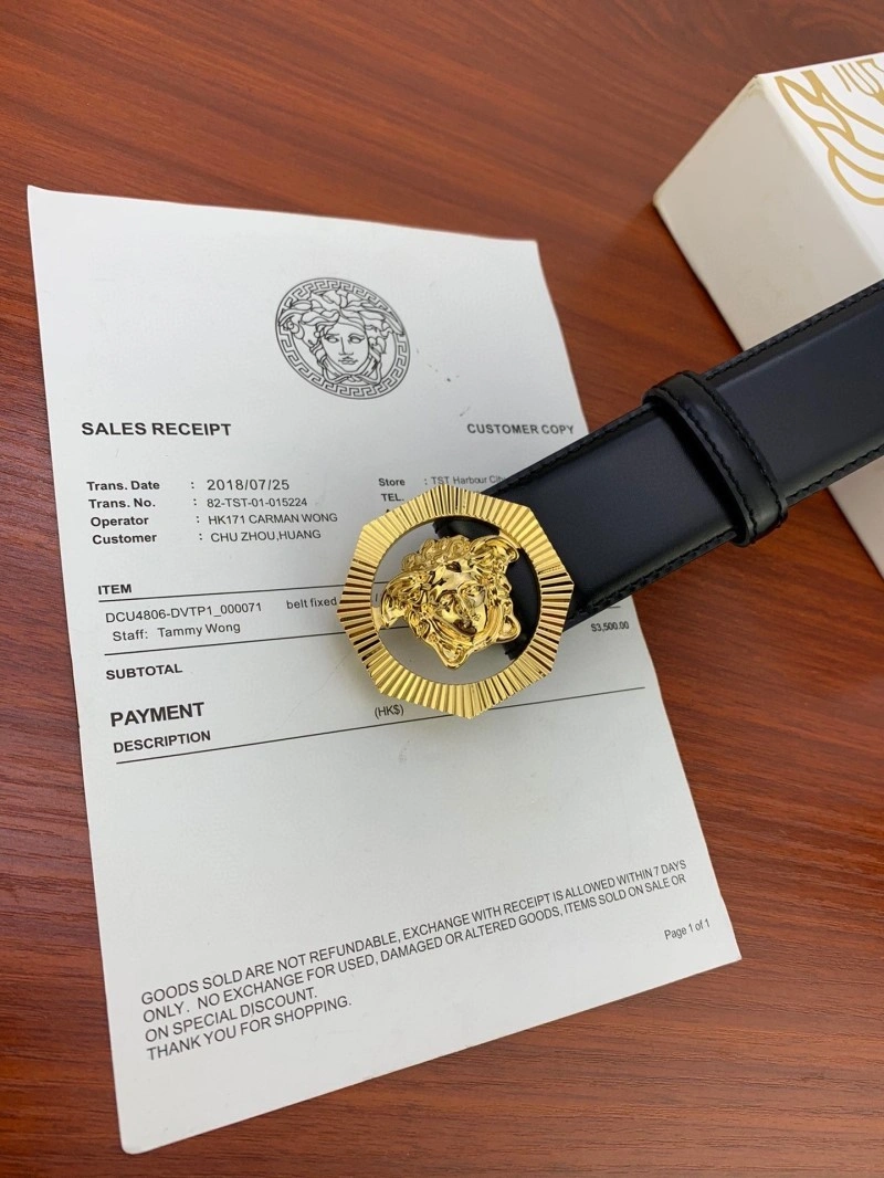 Perfect replica Versace Belts