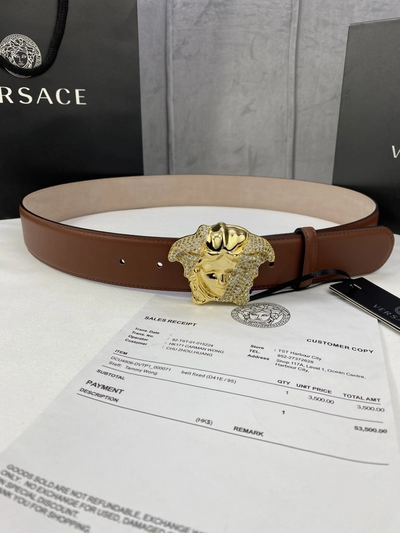 Brand-authenticated Versace Belts