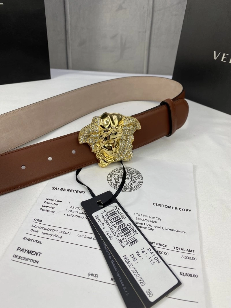 Brand-authenticated Versace Belts
