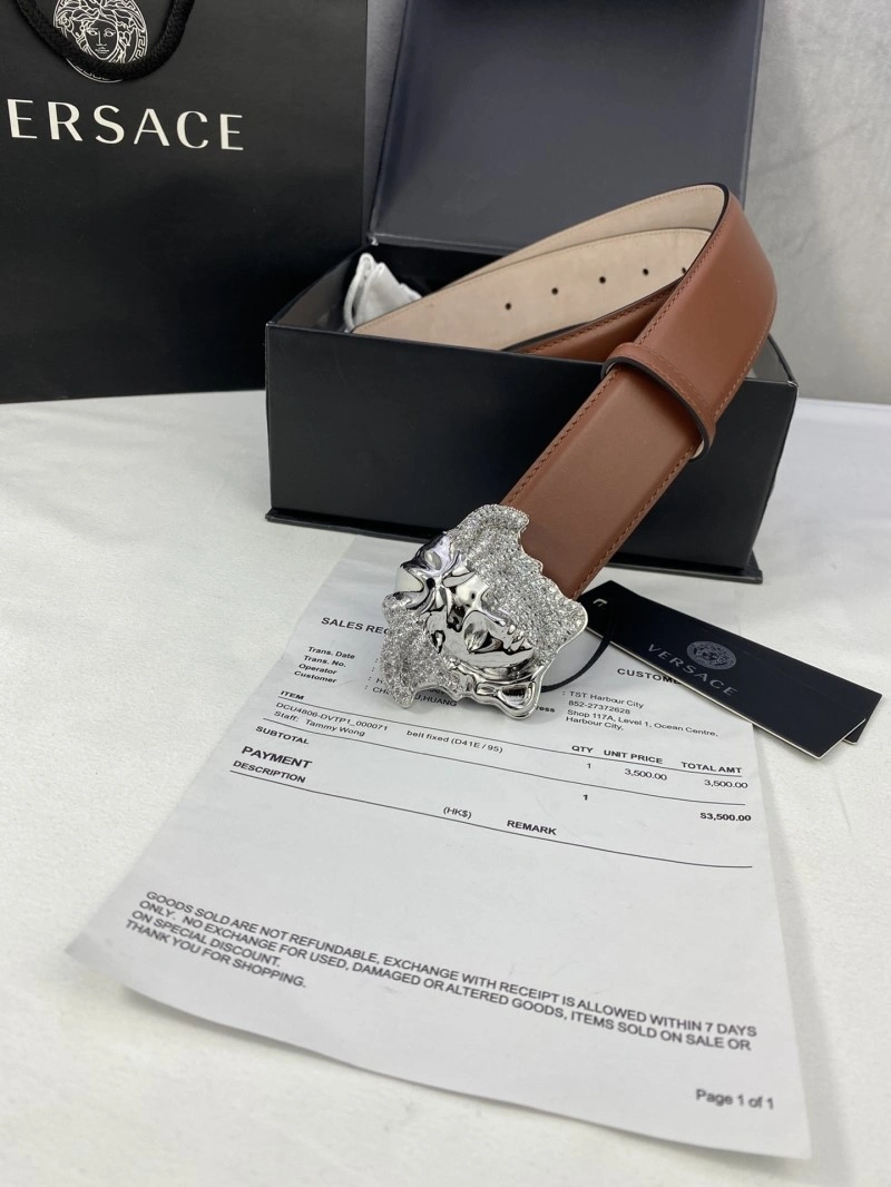 Brand-authenticated Versace Belts
