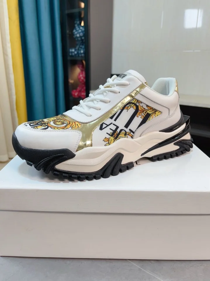 Brand-authenticated Versace Low Shoes
