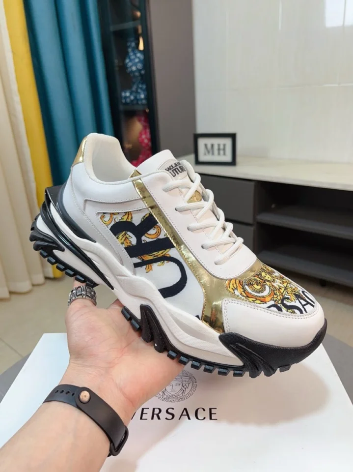 Brand-authenticated Versace Low Shoes