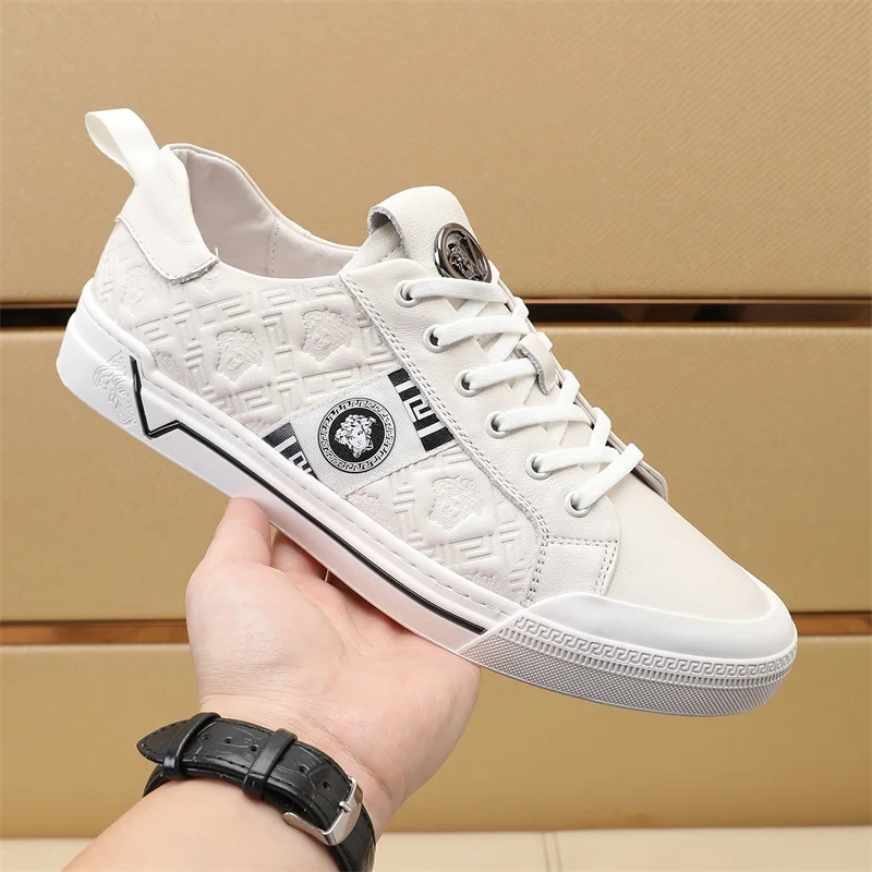 Brand-authenticated Versace Low Shoes