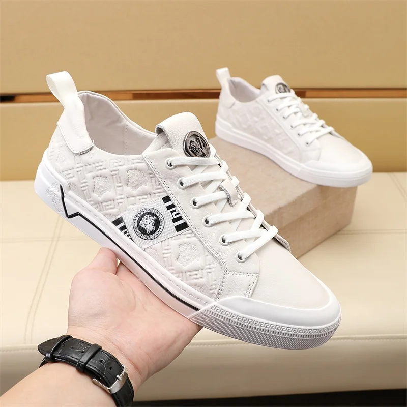 Brand-authenticated Versace Low Shoes