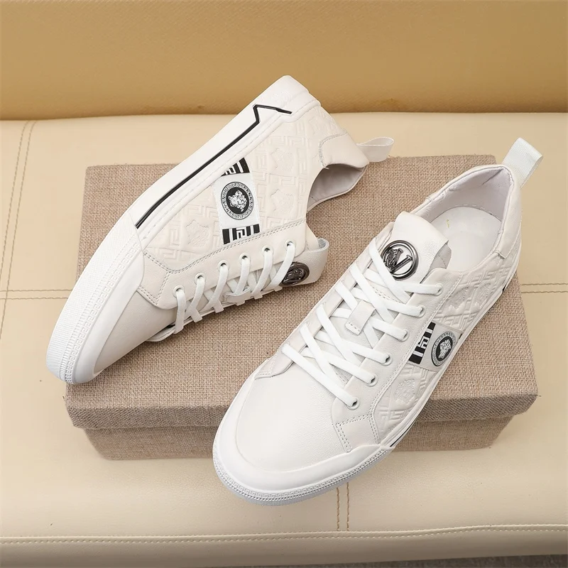 Brand-authenticated Versace Low Shoes