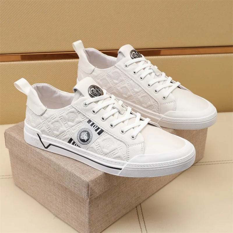 Brand-authenticated Versace Low Shoes
